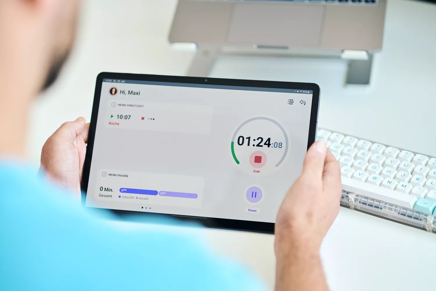 Zeiterfassung für Kleinbetriebe mit e2n